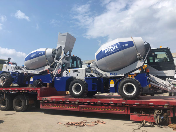 Self Loading Concrete Mixers - Rotate 270 Degrees - Functional