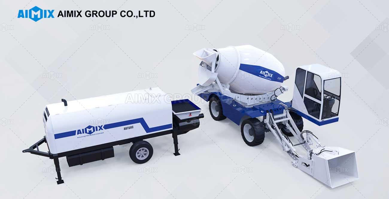 Self Loading Concrete Mixers - Rotate 270 Degrees - Functional