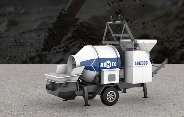 Concrete Pump - Aimix Concrete Production Or Pouring Equipment