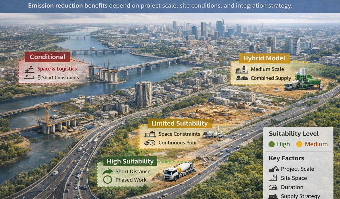 Mobile Concrete Batching Plants and Urban Construction: Low-Emission ...
